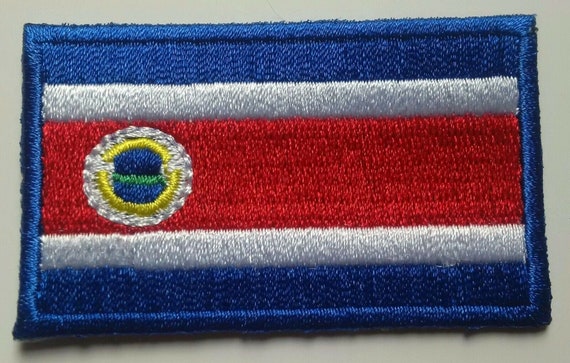 Costa Rica Patch Embroidered Iron on Badge Applique Costa | Etsy