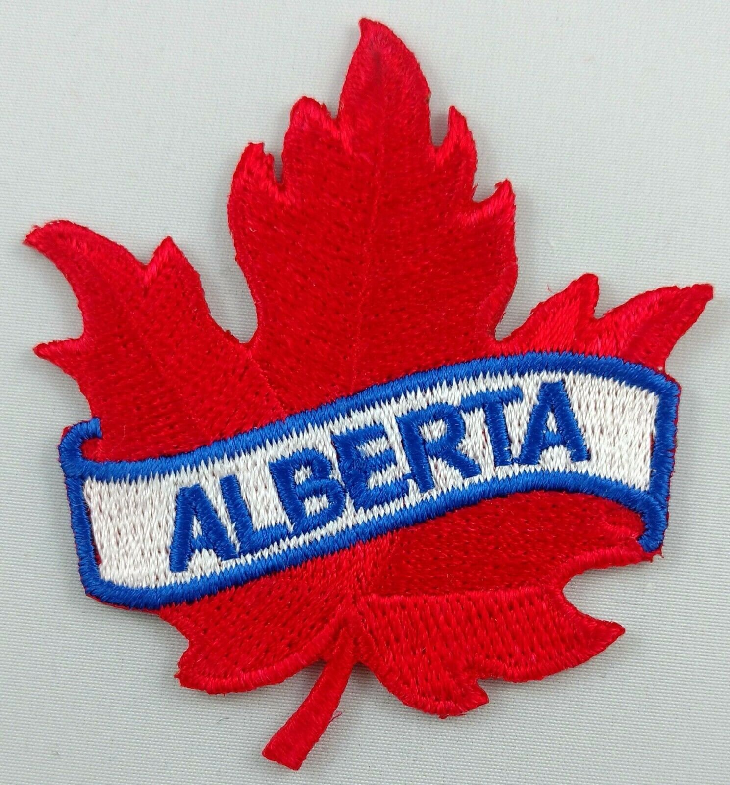 Alberta Maple Leaf Patch Embroidered Iron on Applique | Etsy