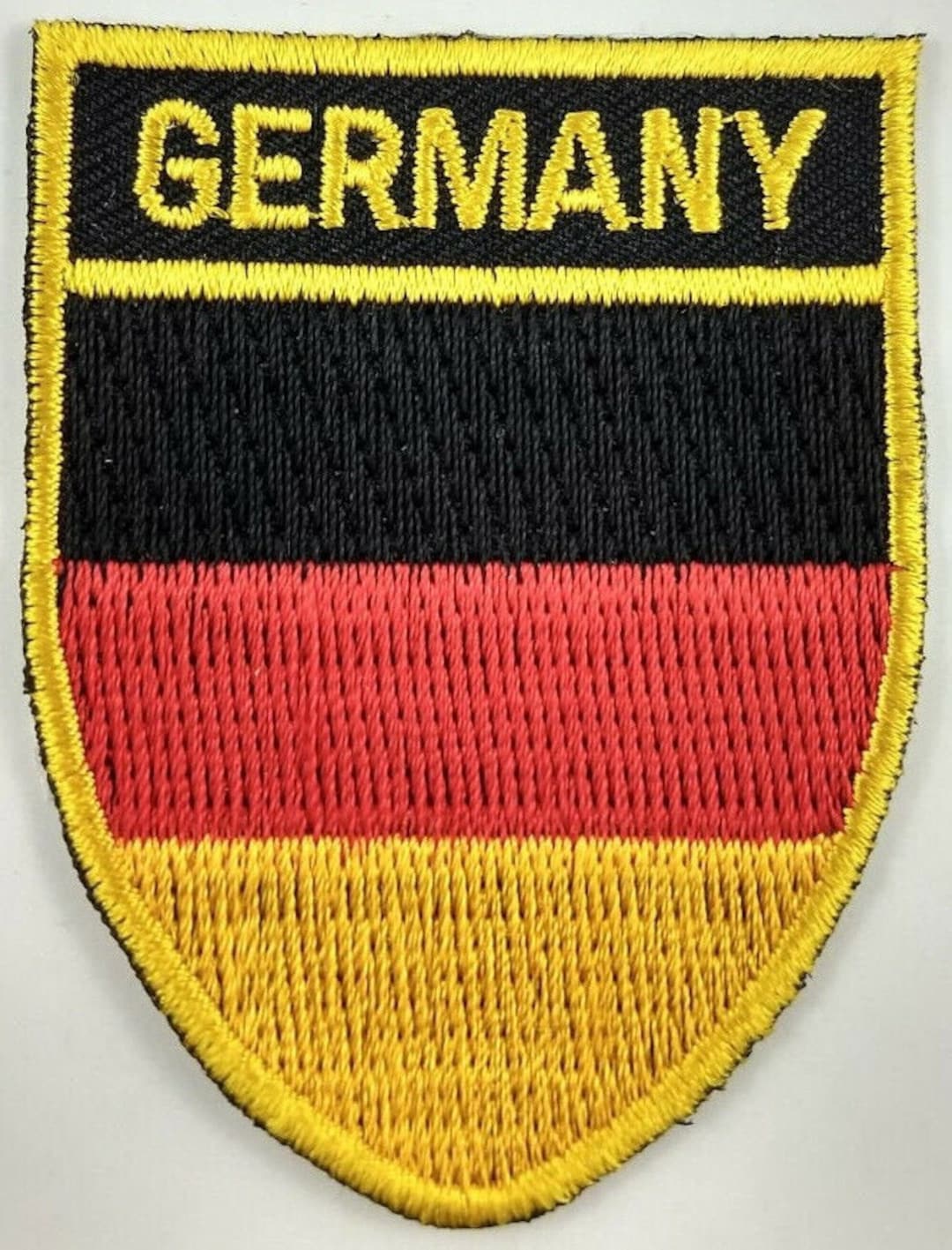 Germany Flag Shield Crest Patch Embroidered Badge Iron on Sew on German ...