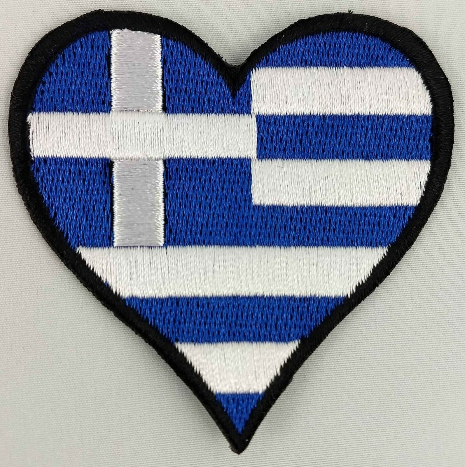 Greece Heart Flag Patch Badge Embroidered Iron on Applique C/P | Etsy