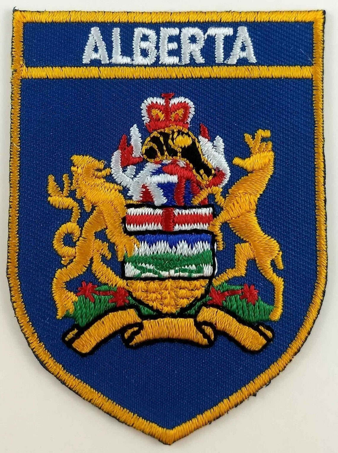 Alberta COA Coat of Arms Shield Crest Patch Embroidered Badge - Etsy