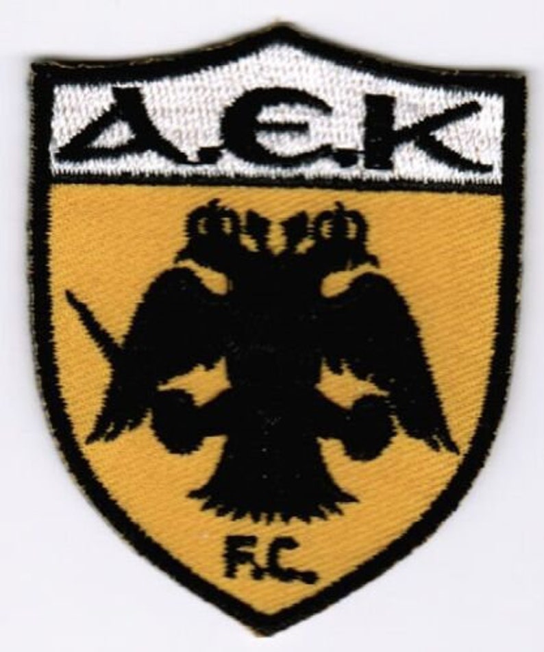 AEK Greece Patch Badge Embroidered Iron on Applique - Etsy