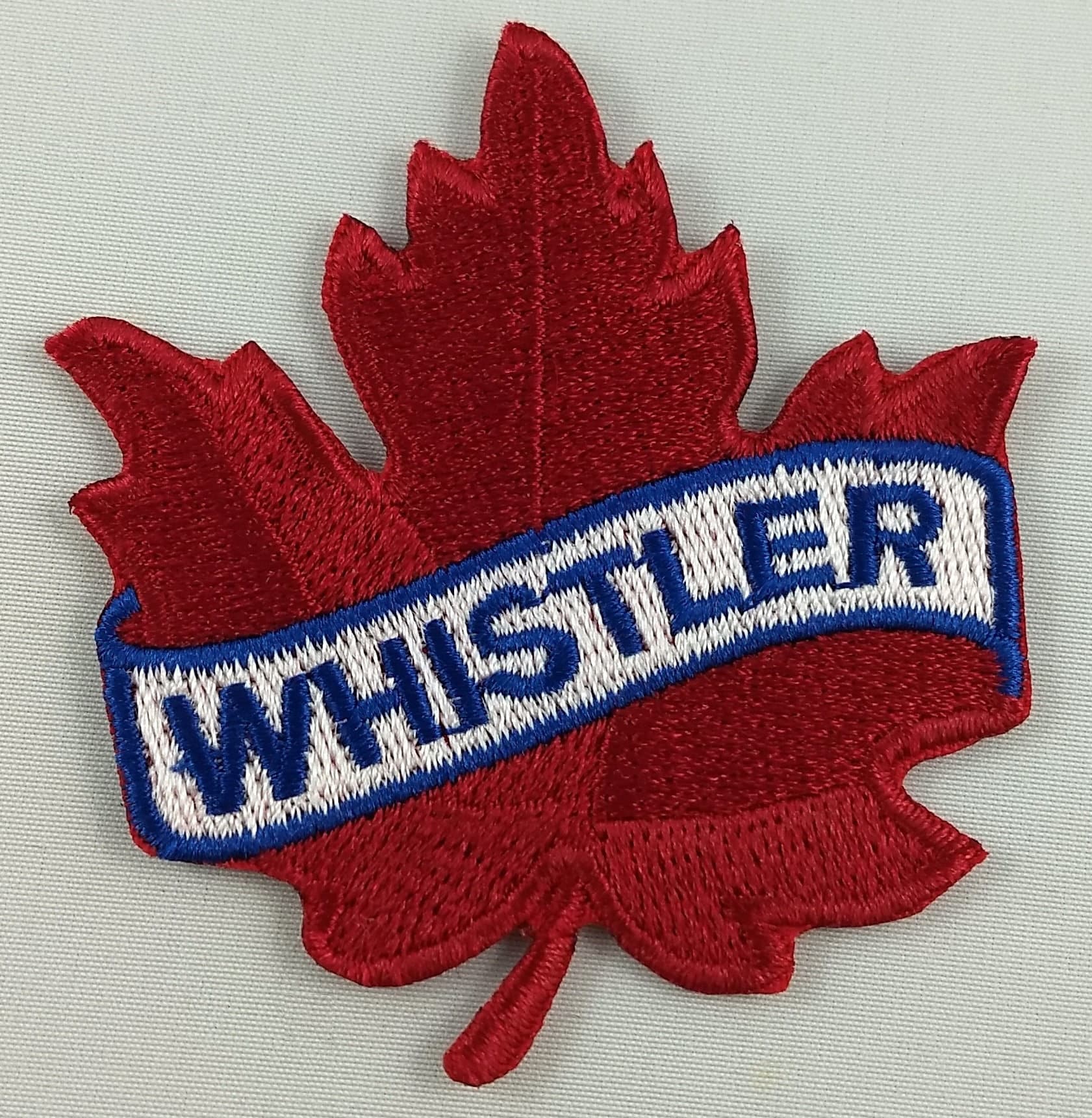 Whistler Maple Leaf Patch Embroidered Iron on Applique - Etsy Canada