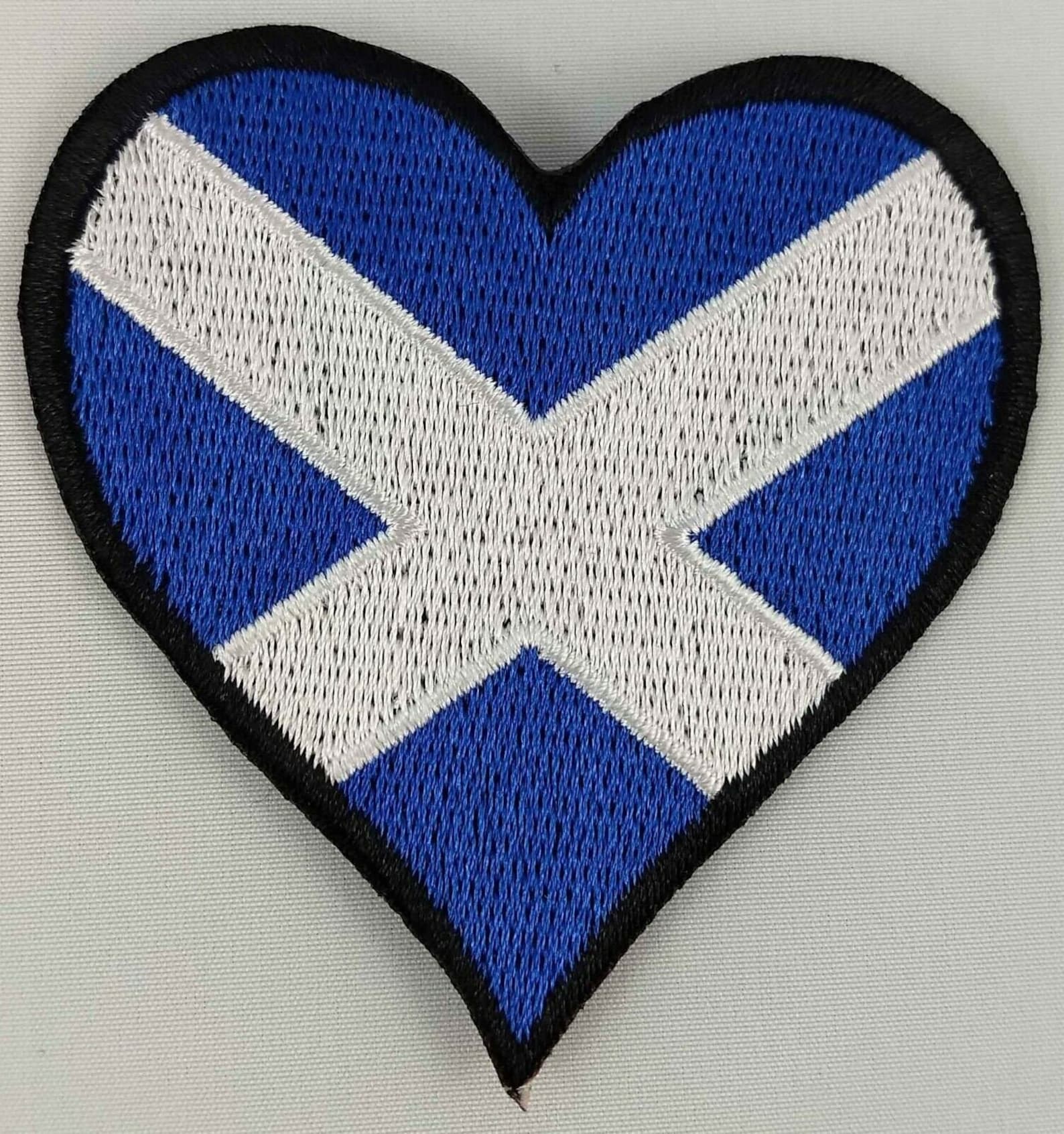 Scotland Heart Flag Patch Badge Embroidered Iron on Applique - Etsy