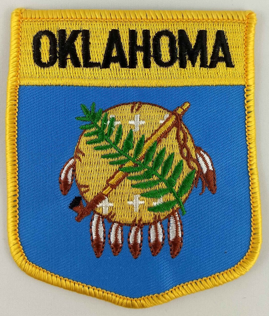 Oklahoma State Shield Patch Badge Embroidered Iron on Applique USA ...