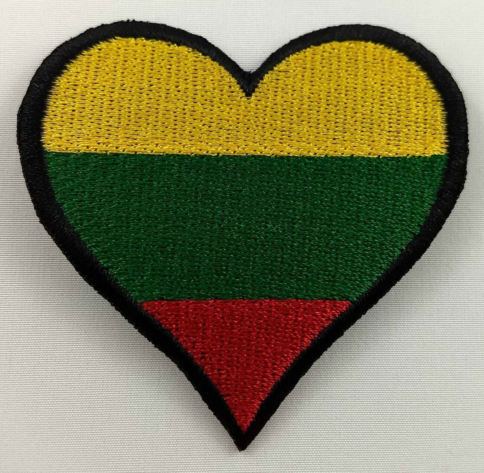 Lithuania Heart Flag Patch Badge Embroidered Iron on Applique | Etsy