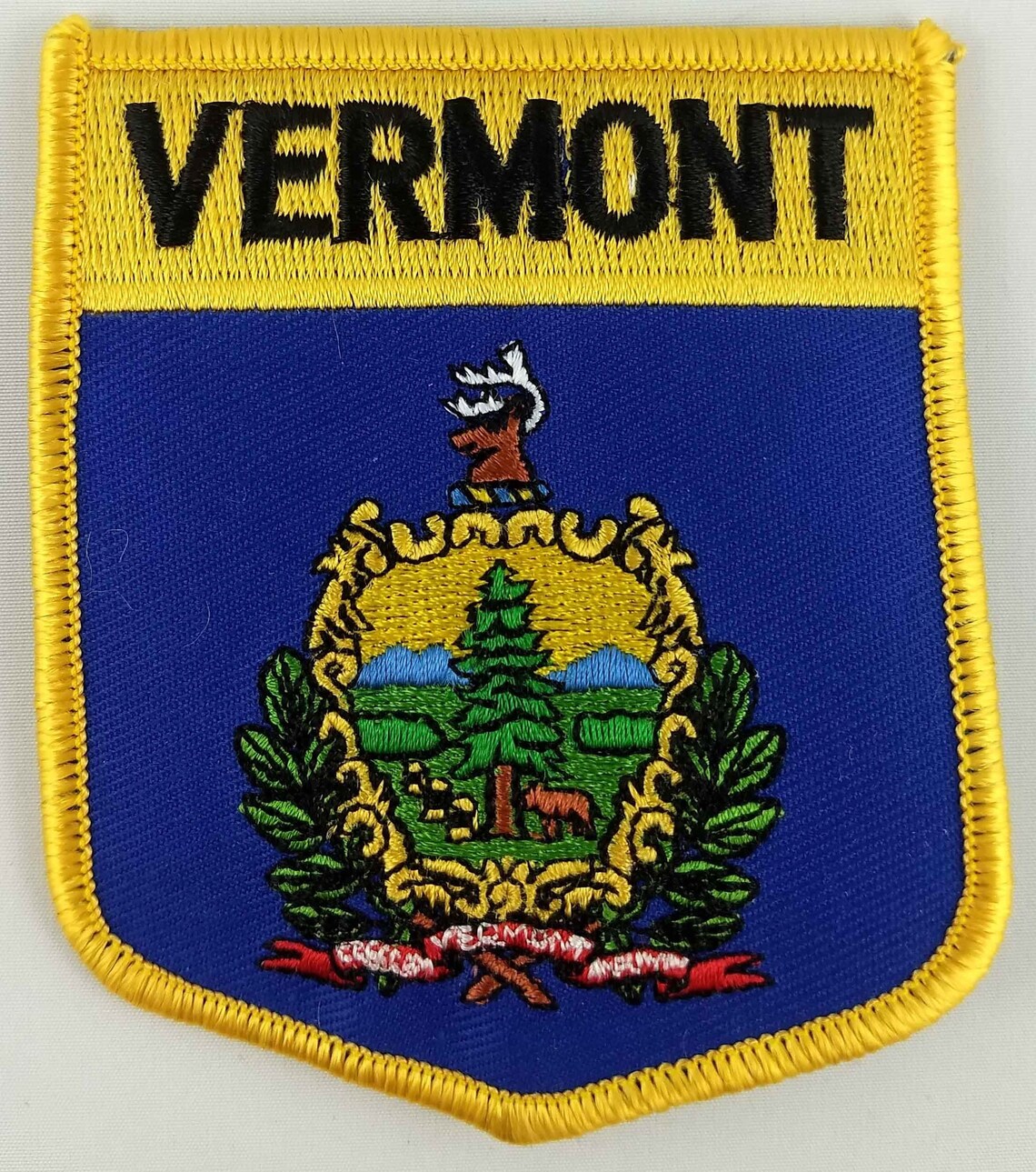 Vermont State Shield Patch Badge Embroidered Iron on Applique USA ...