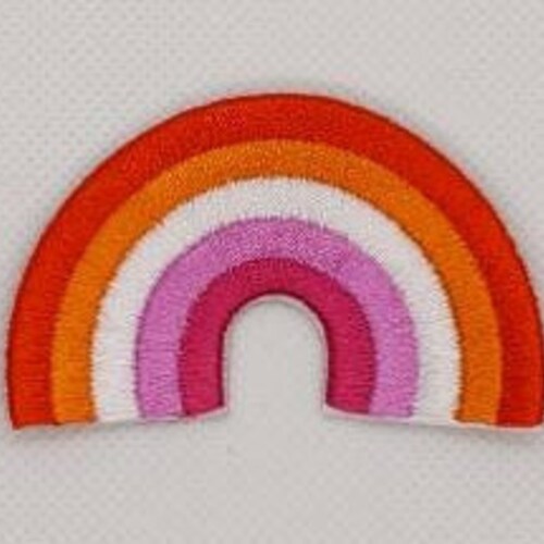 Lgbtq Iron On Pride Patch Large Rainbow Gay Lesbian Etsy