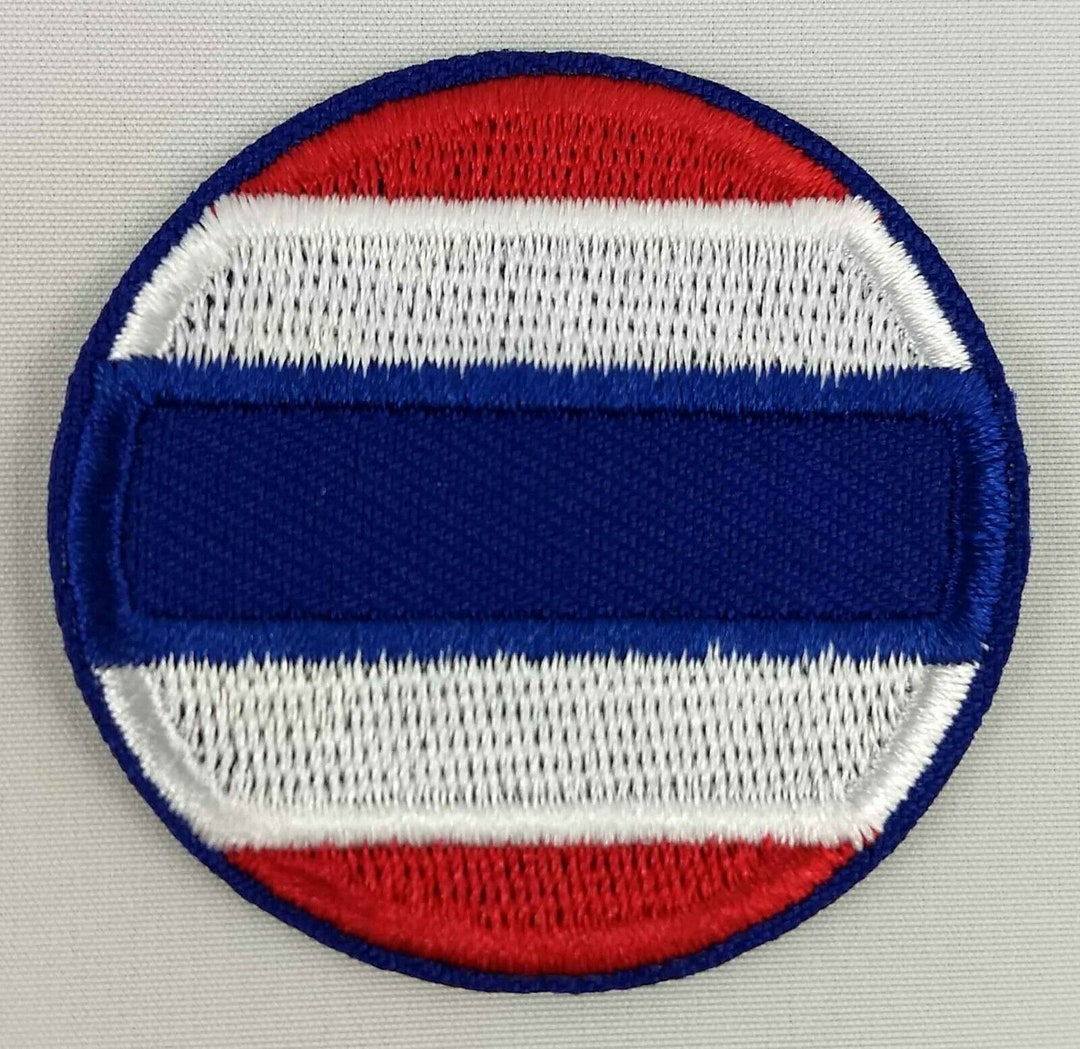 Thailand Round Flag Patch Badge Embroidered Iron on Applique Thai C/P ...