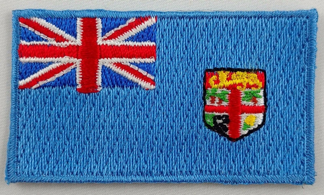 Fiji Patch Embroidered Iron on Badge Applique Fijian - Etsy