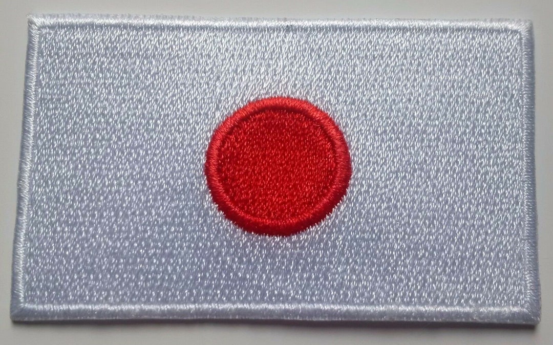 Japan Flag Patch Embroidered Iron on Applique Japanese - Etsy
