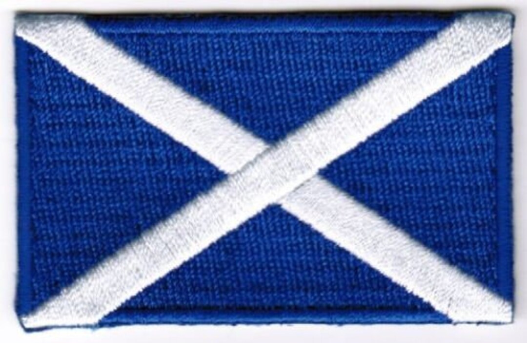 Scotland Flag Patch Embroidered Iron on Applique Scottish - Etsy