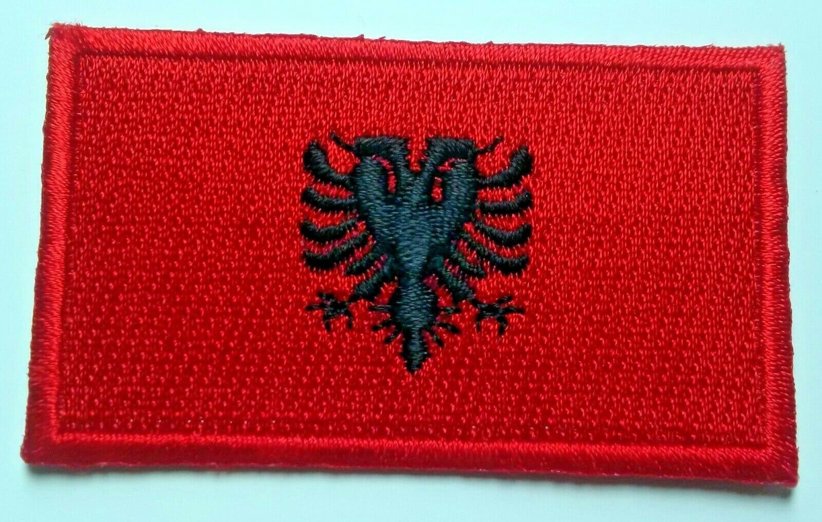 Albania Patch Embroidered Iron on Badge Applique Albanian - Etsy