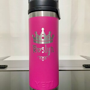 Custom Stainless Steel Yeti® Water Bottle | Laser Engraved Water Bottle ...