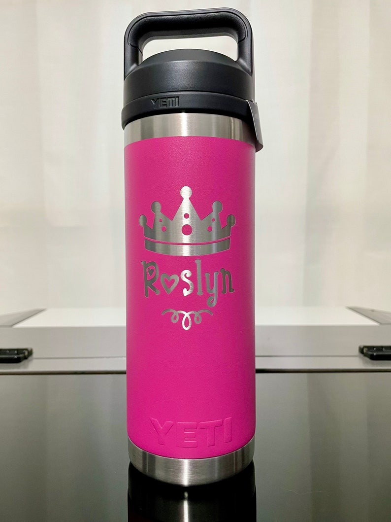 Custom Stainless Steel Yeti® Water Bottle Laser Engraved - Etsy