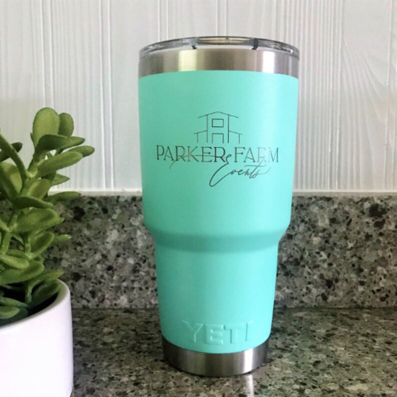 Custom Logo Yeti® Tumbler Company Logo Business Logo | Etsy