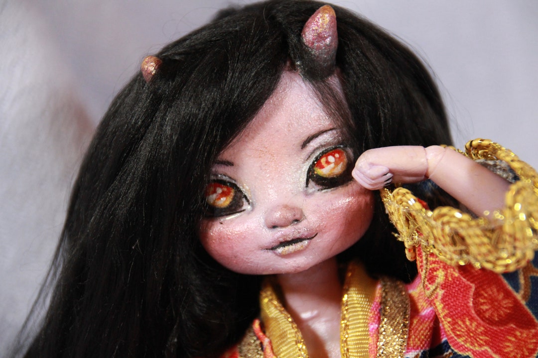 Mineko, the Oni Doll - Etsy