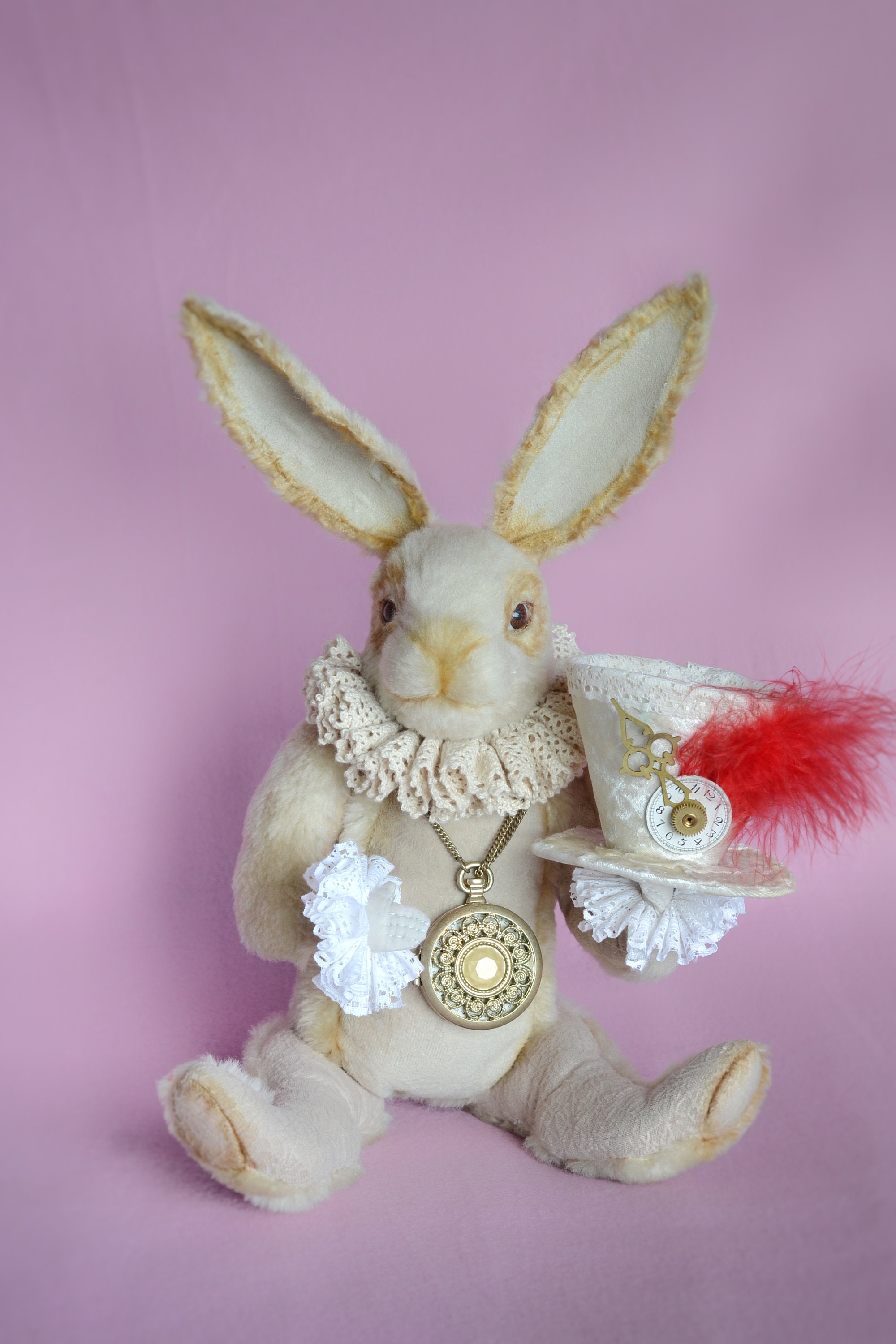 Handmade Plush Rabbit - Realistic Bunny, Animal, Bunny, Art Doll - Etsy