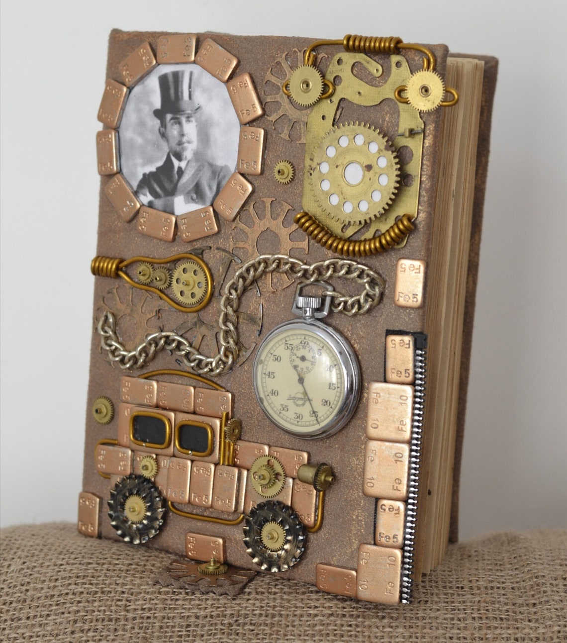 Steampunk Notebook Men Notepad Blank Journal Exclusive Journal - Etsy