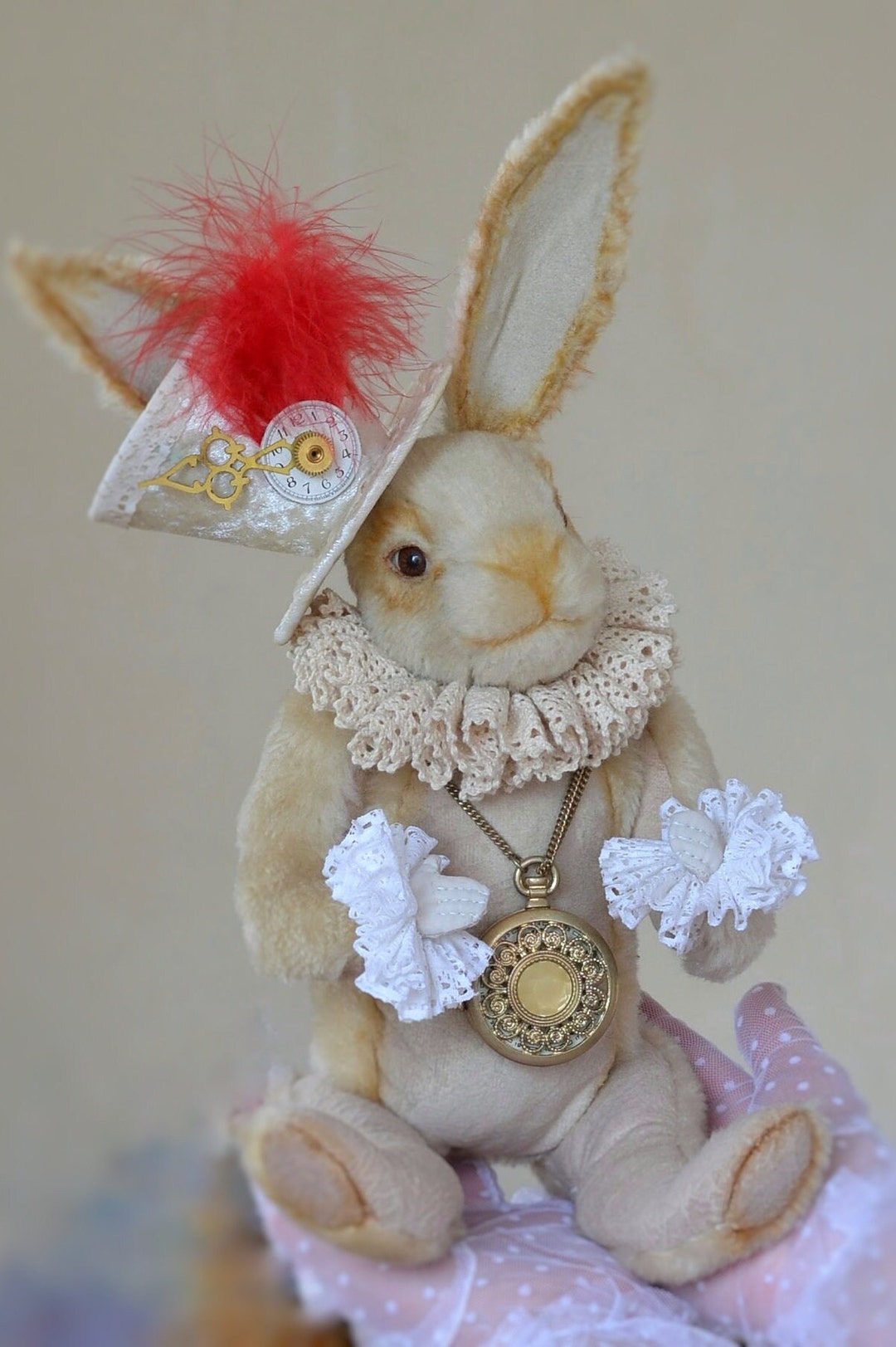 Handmade Plush Rabbit - Realistic Bunny, Animal, Bunny, Art Doll - Etsy