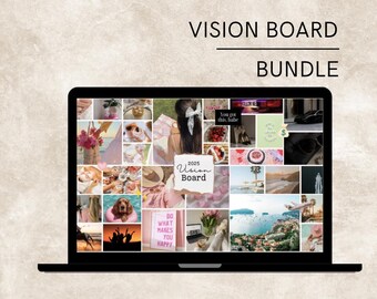 2025 Printable Vision Board Bundle With 800 Printable Photos ...