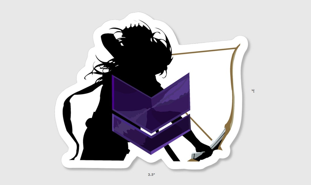 Hawkeye Vinyl Sticker Marvel Vinyl Sticker Vinyl Sticker Kate Bishop ...