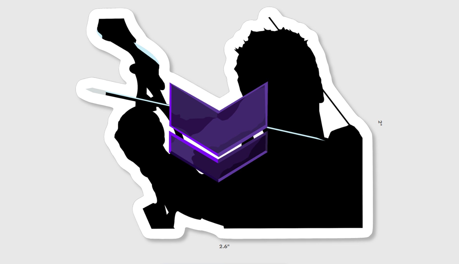 Hawkeye Vinyl Sticker Marvel Vinyl Sticker Vinyl Sticker Clint Barton ...