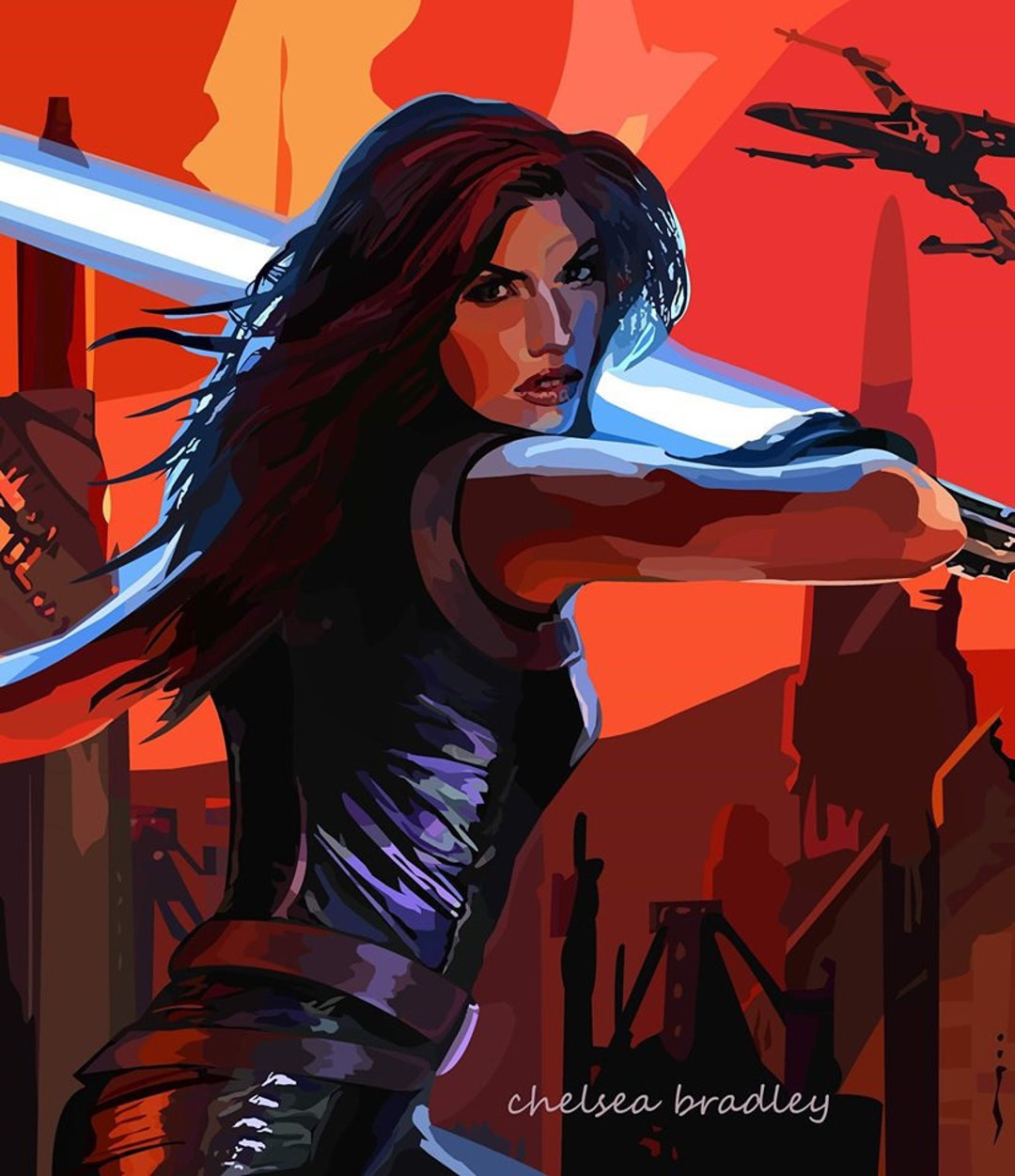 Mara Jade Vector Digital Print - Etsy