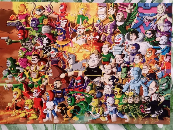 Marvel Villains A2 Poster - Etsy