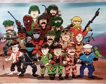 Gi Joe Snake Eyes Propaganda Poster Comic Art Satire 11x17 80lb Glossy ...