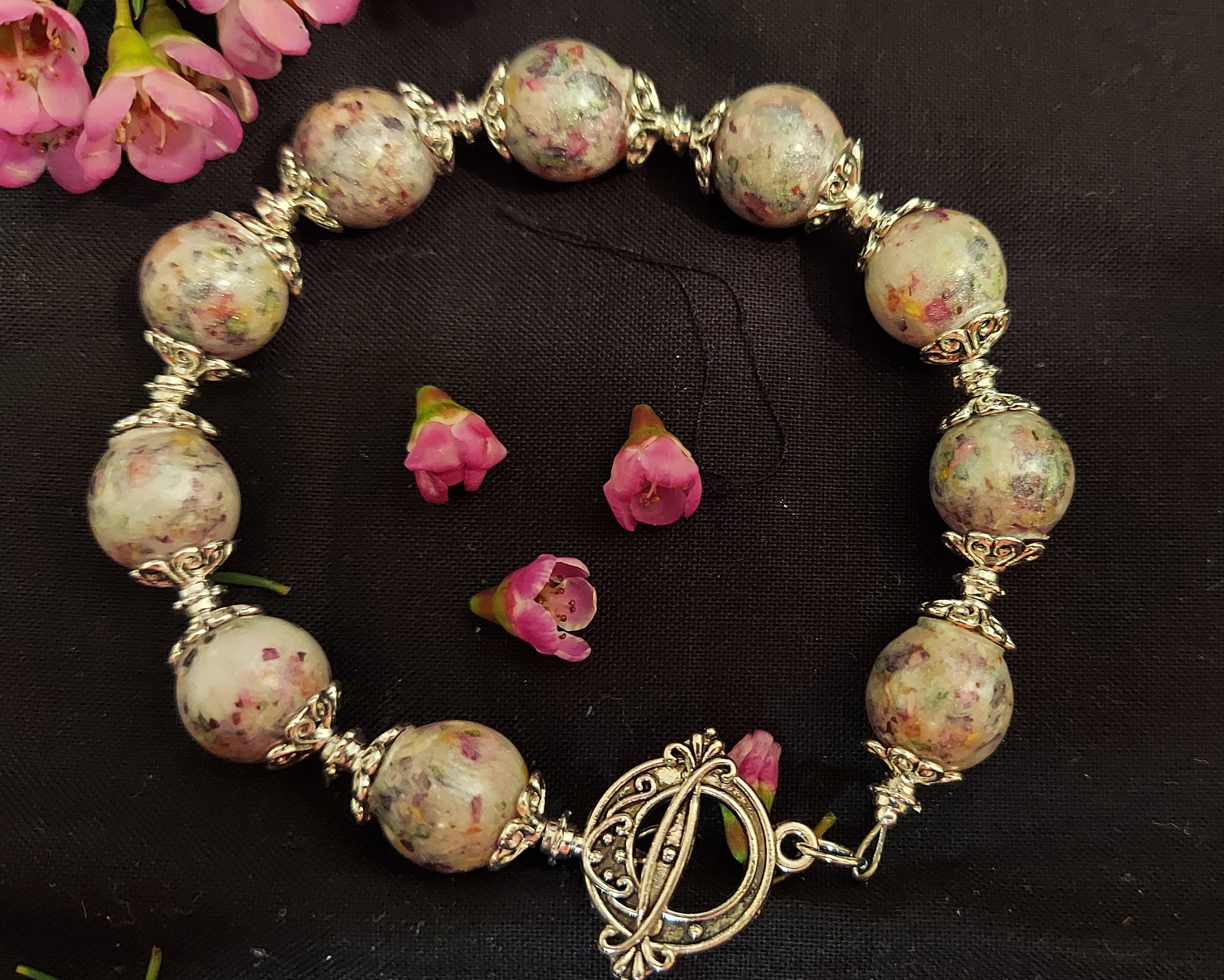 Custom Made Bracelet Made Out of Resin and White Pigment and - Etsy