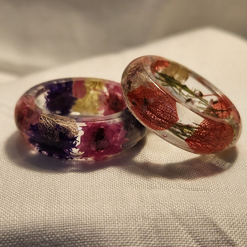 Resin Rings Flower - Etsy