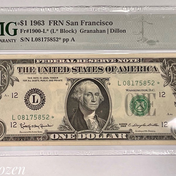 1963 One Dollar Bill - Etsy