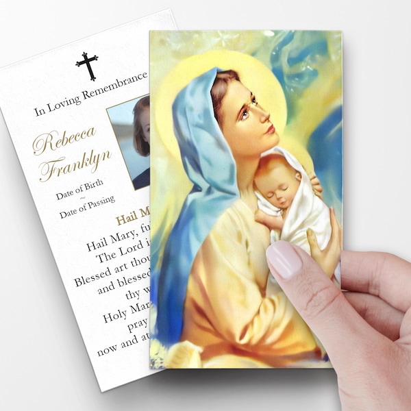 Funeral Prayer Cards Custom - Etsy