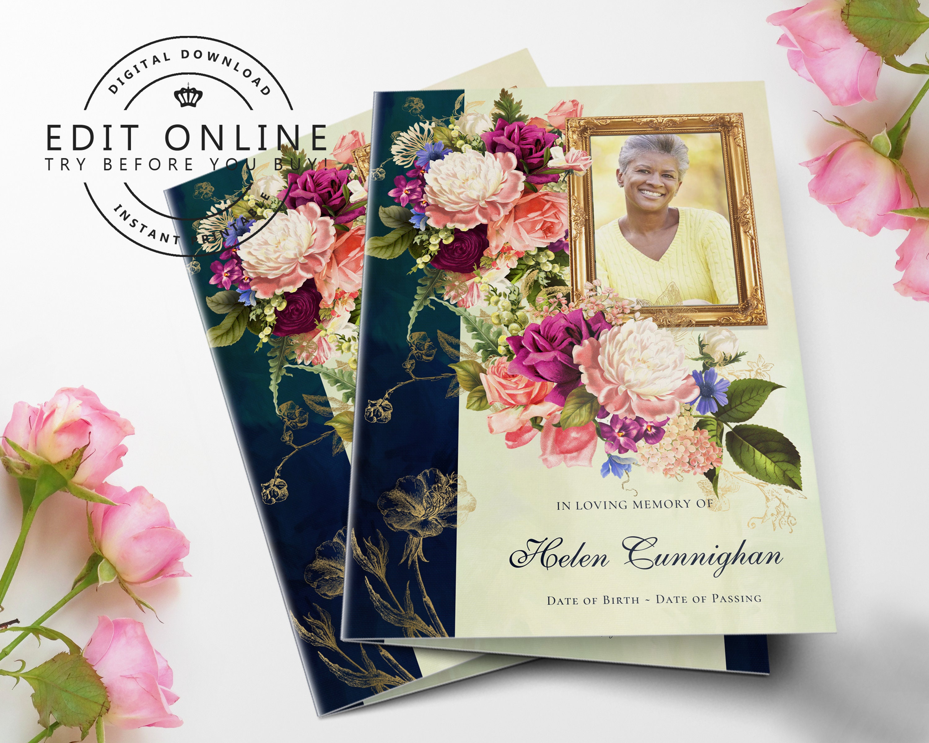 Funeral Program Template, Funeral Poems, Funeral Programs, Funeral ...