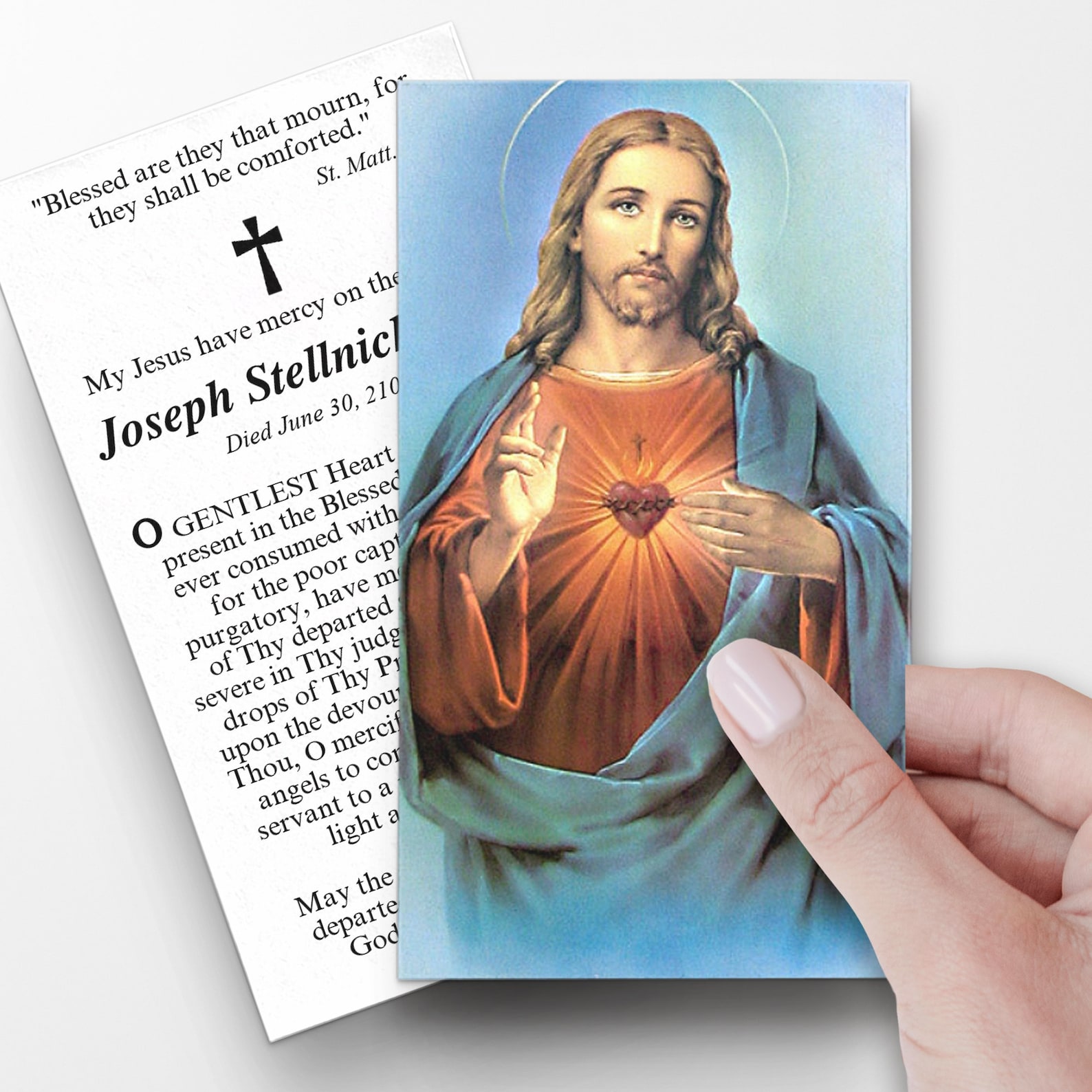 Prayer Cards, Memorial Prayer Cards, Catholic Prayer Cards ...