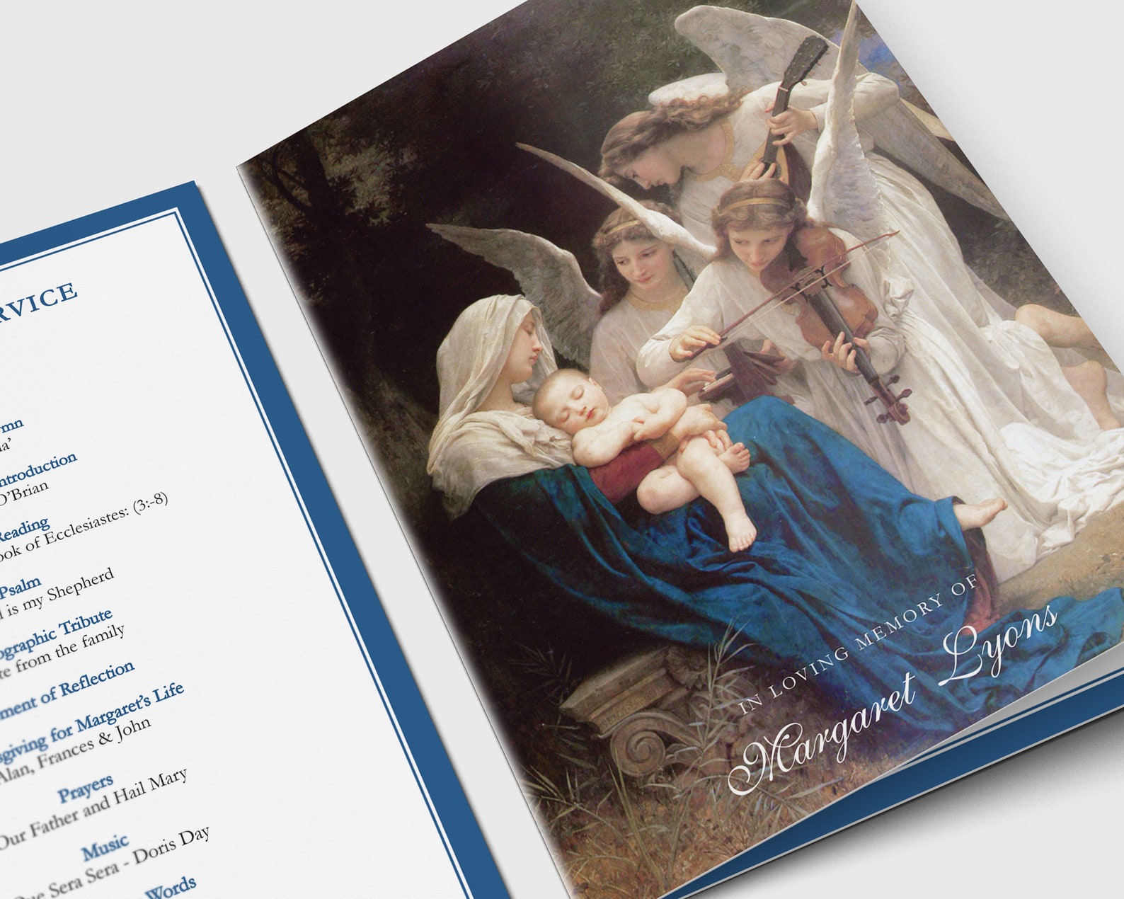 Funeral Program Template Funeral Poems Funeral Programs - Etsy