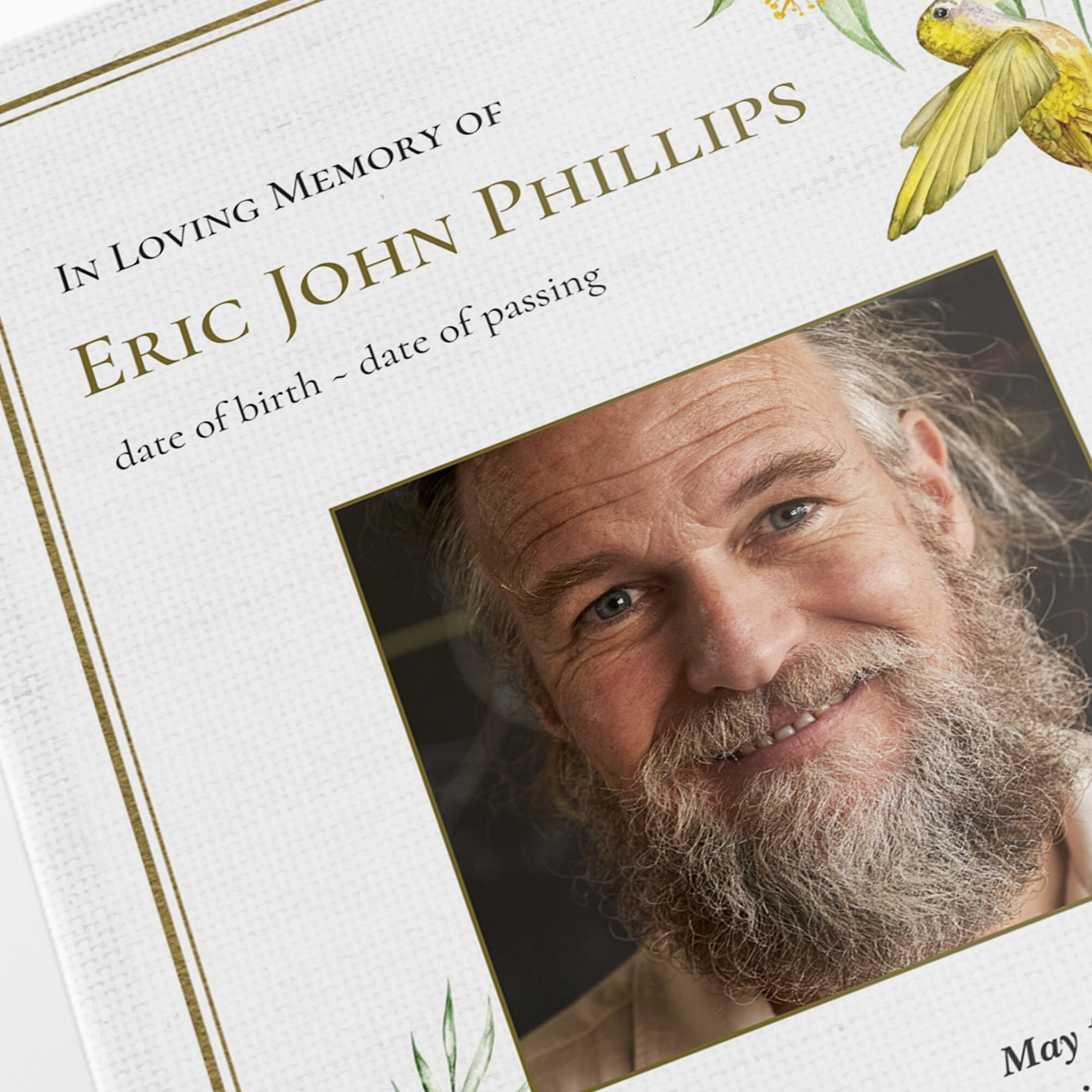 Funeral Program Template, Order of Service, Celebration of Life ...