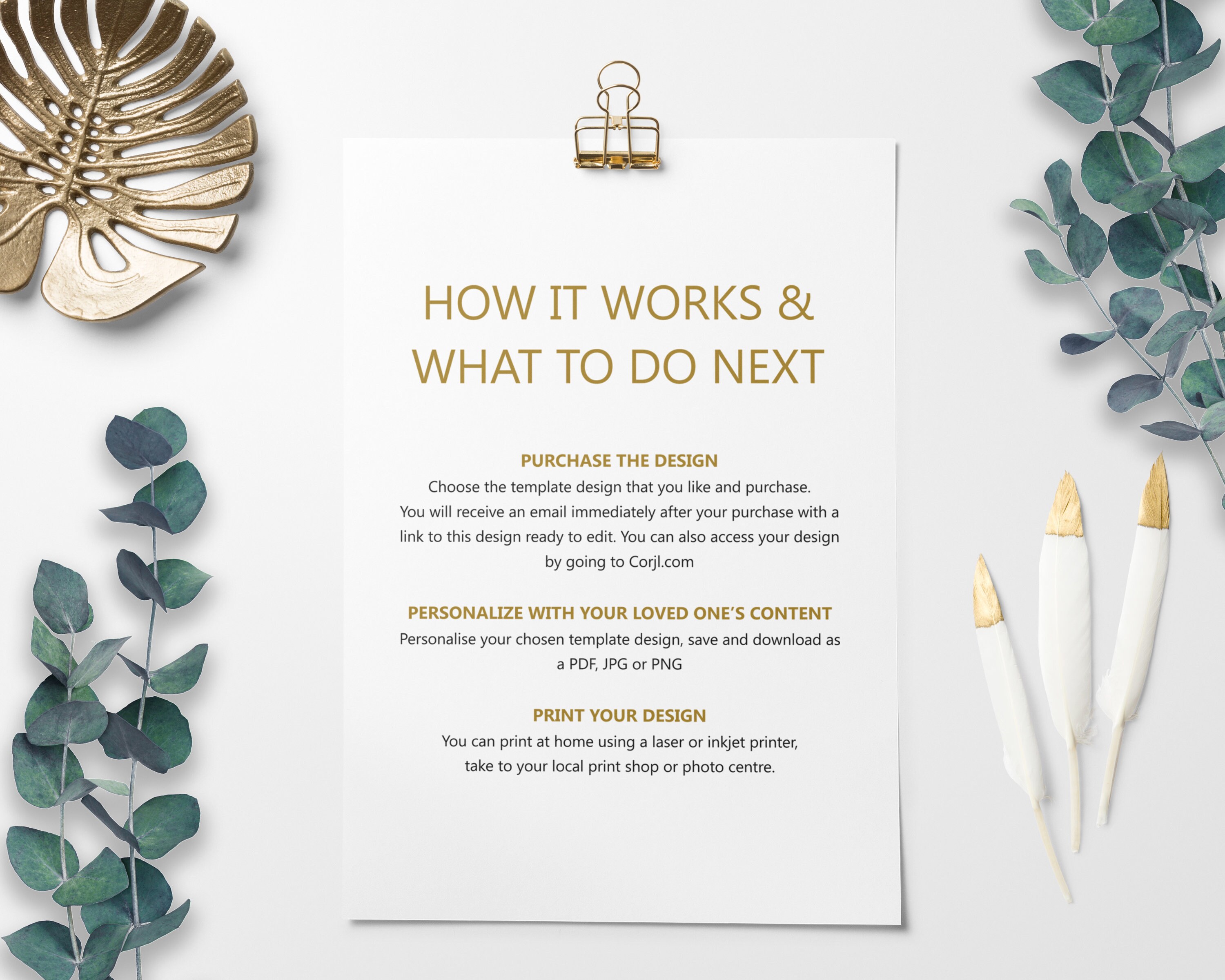 Printable Funeral Program Template | Order of Service | Celebration of ...
