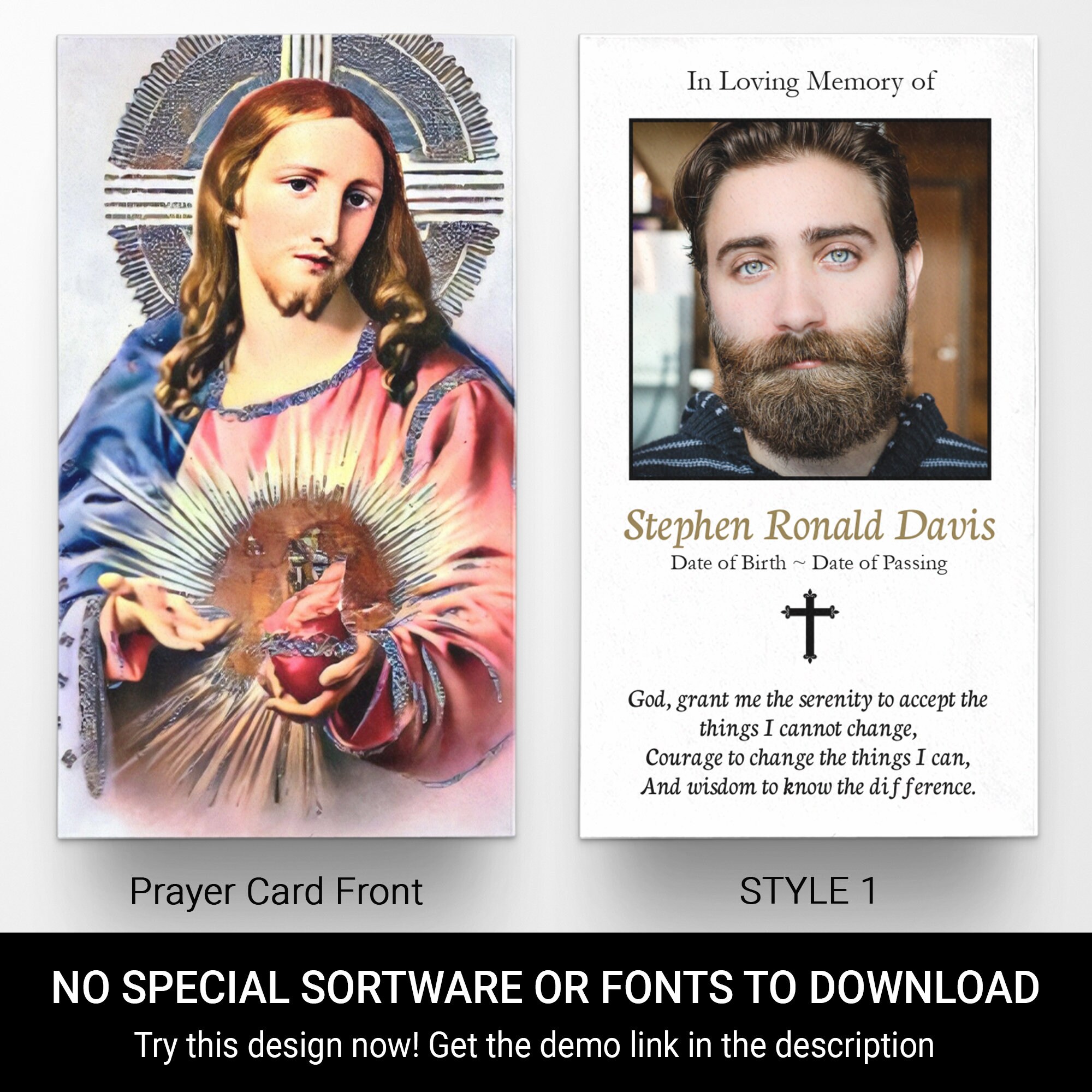 Prayer Cards, Memorial Prayer Cards, Catholic Prayer Cards ...