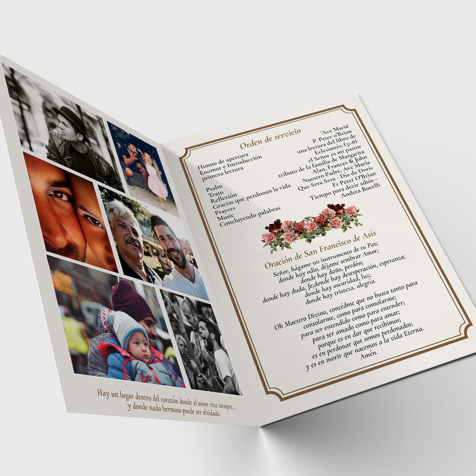 Spanish Funeral Program Template, Our Lady of Guadalupe, Printable ...