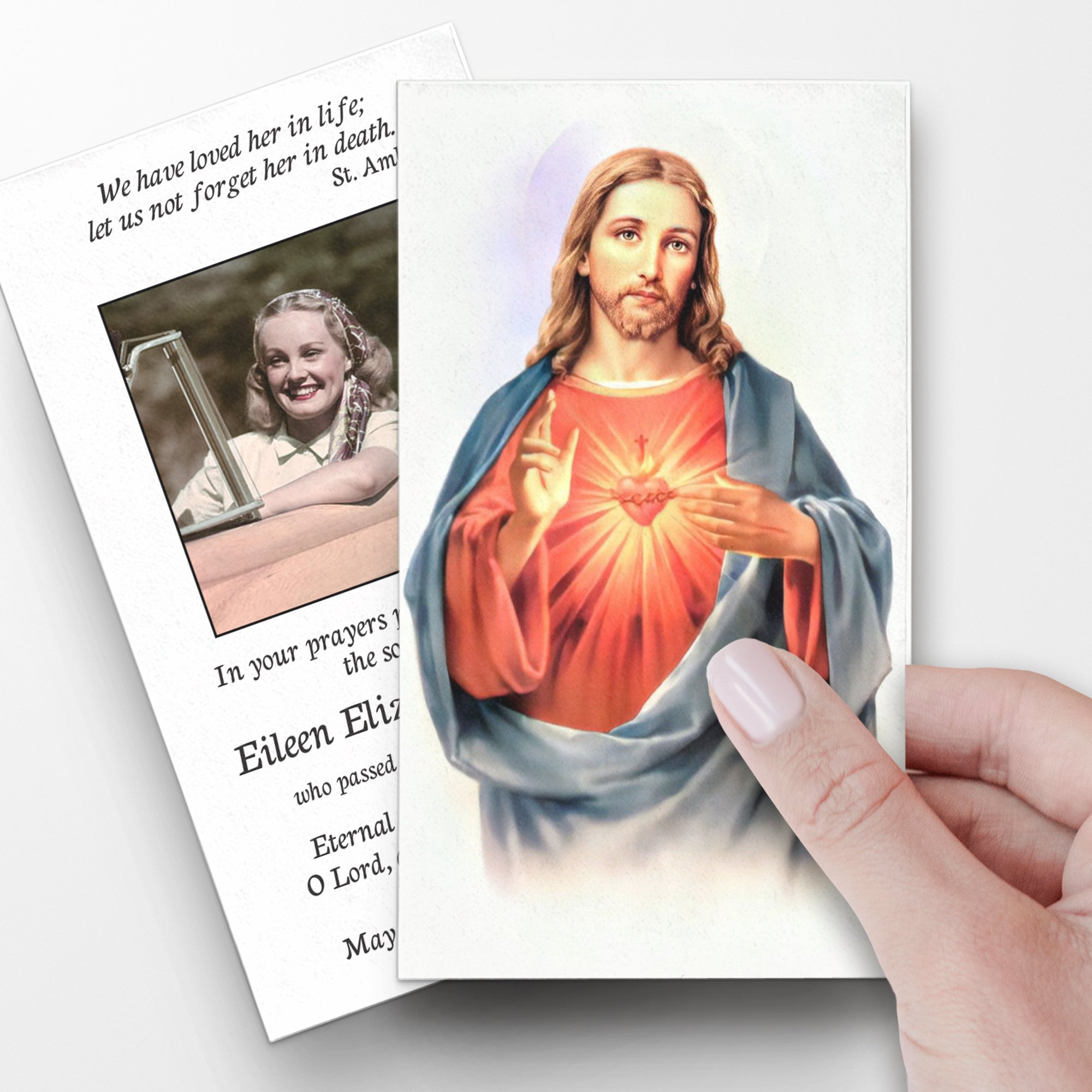 Prayer Cards, Memorial Prayer Cards, Catholic Prayer Cards ...