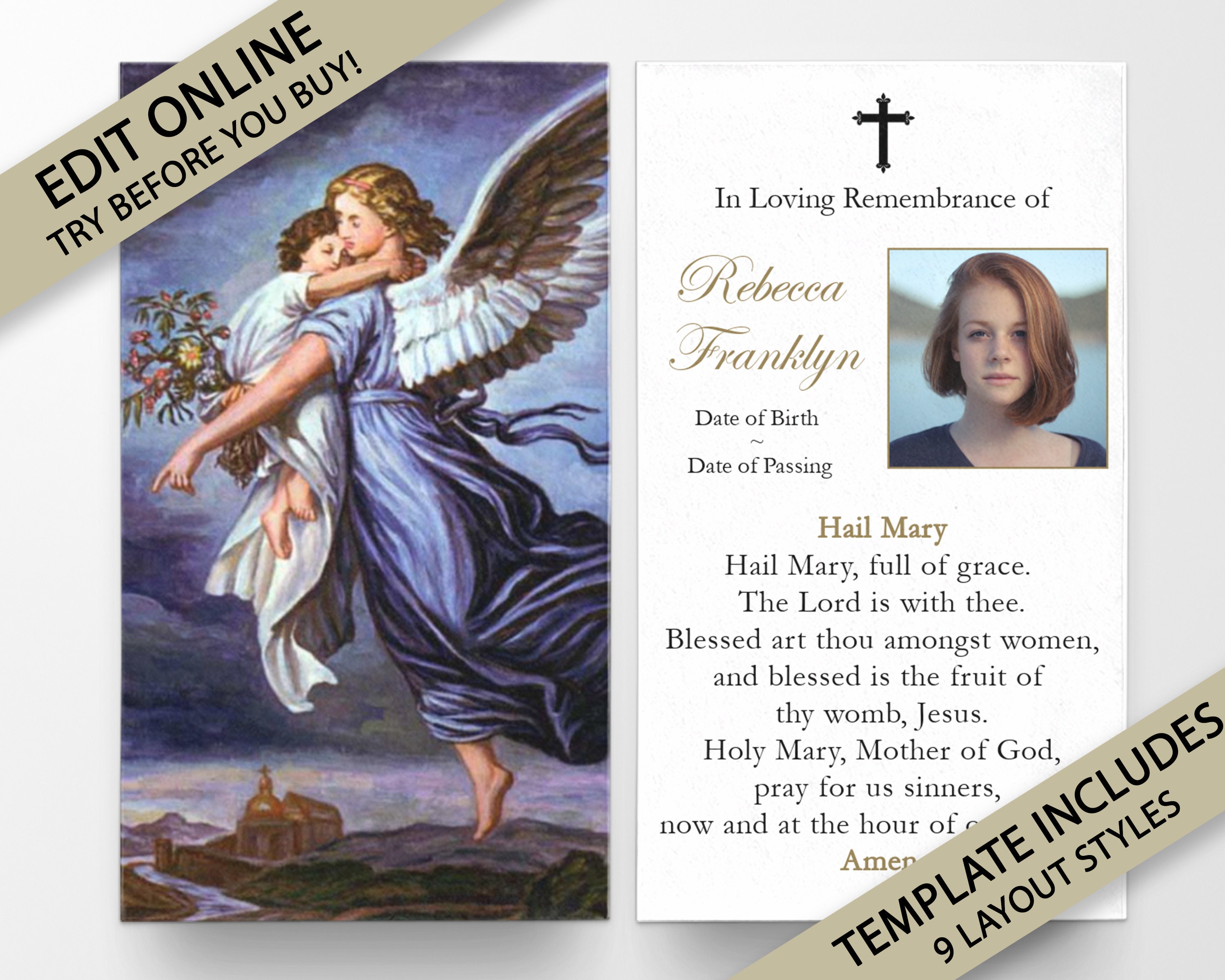 Prayer Cards, Memorial Prayer Cards, Catholic Prayer Cards ...