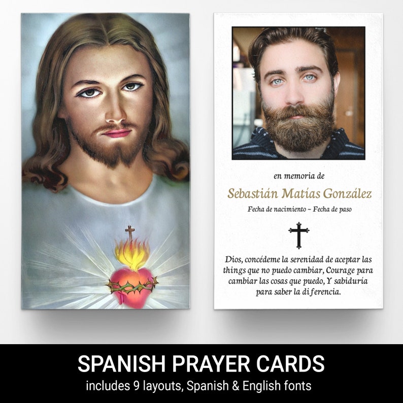 Prayer Cards Spanish Prayer Cards Catholic Prayer Cards - Etsy