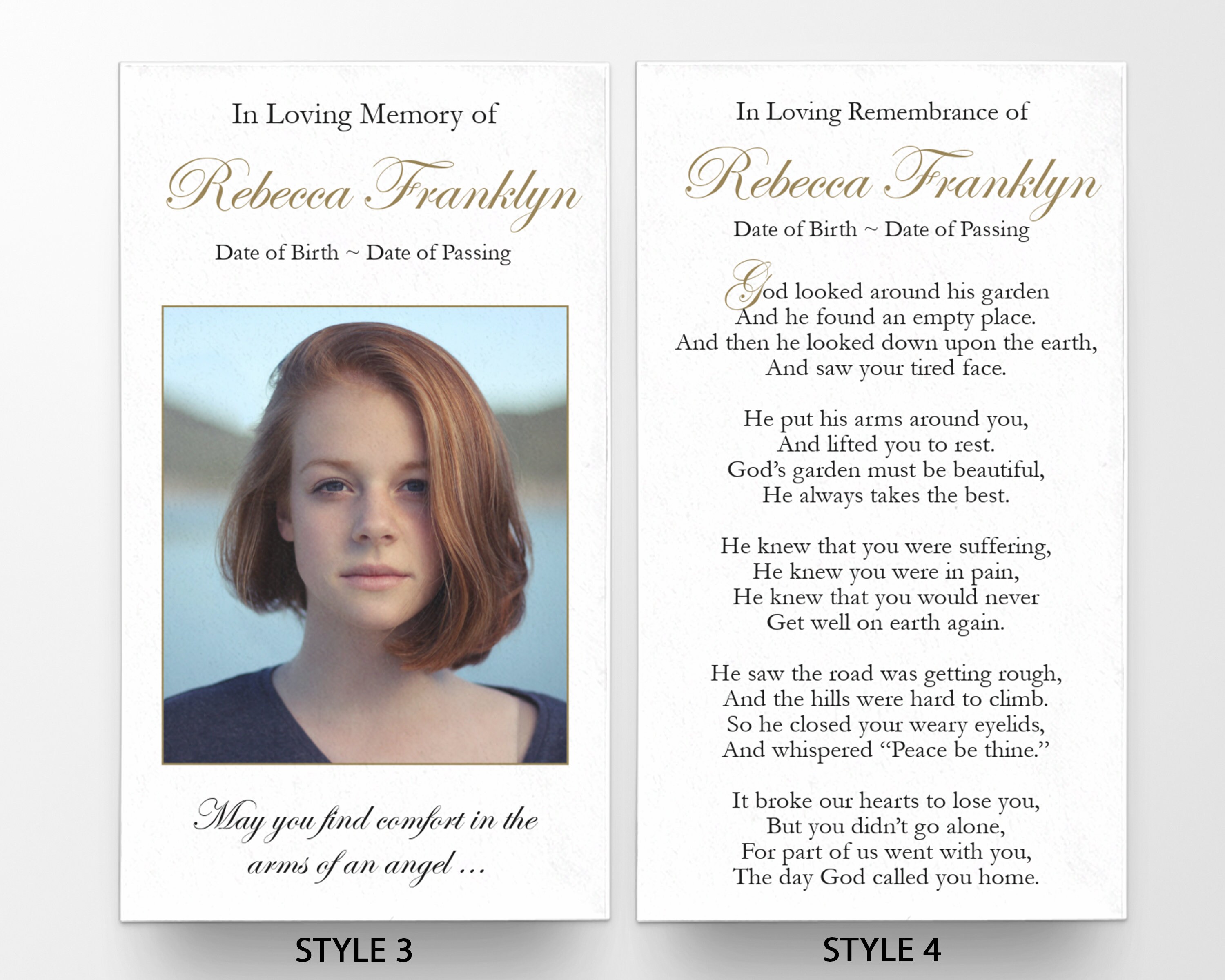 Prayer Cards, Memorial Prayer Cards, Catholic Prayer Cards ...