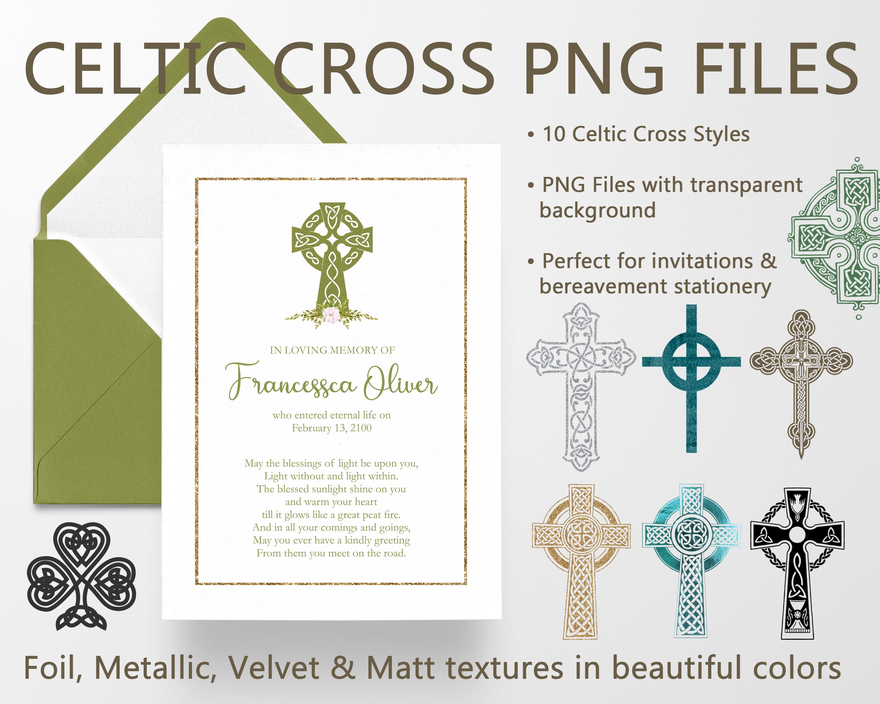 Celtic Cross PNG Clipart Christian Clipart Cross Silhouette | Etsy