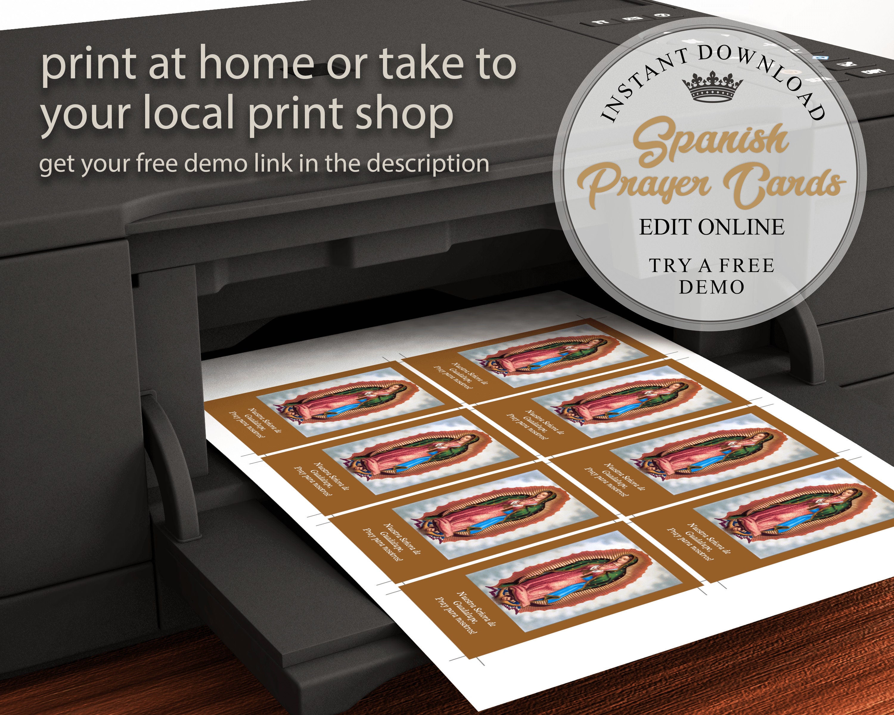 Prayer Cards Spanish Prayer Cards Catholic Prayer Cards - Etsy