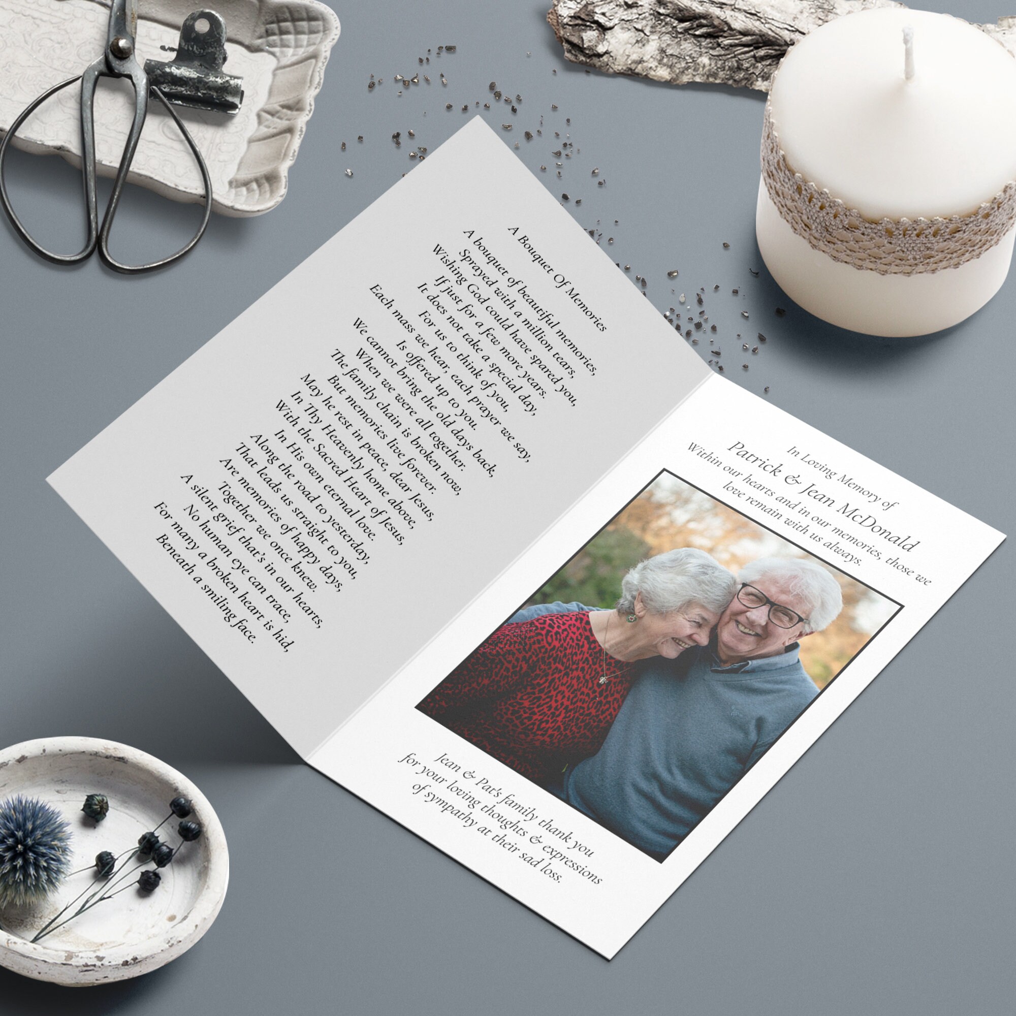 Prayer Cards, Folding Prayer Cards, Memorial Prayer Cards, Catholic ...