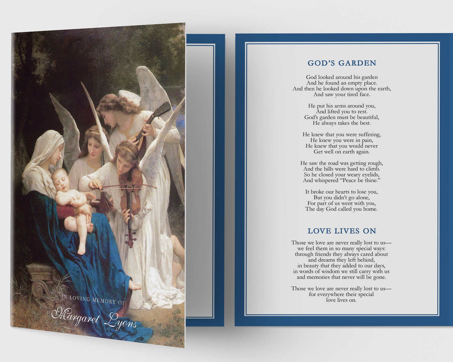 Funeral Program Template Funeral Poems Funeral Programs - Etsy
