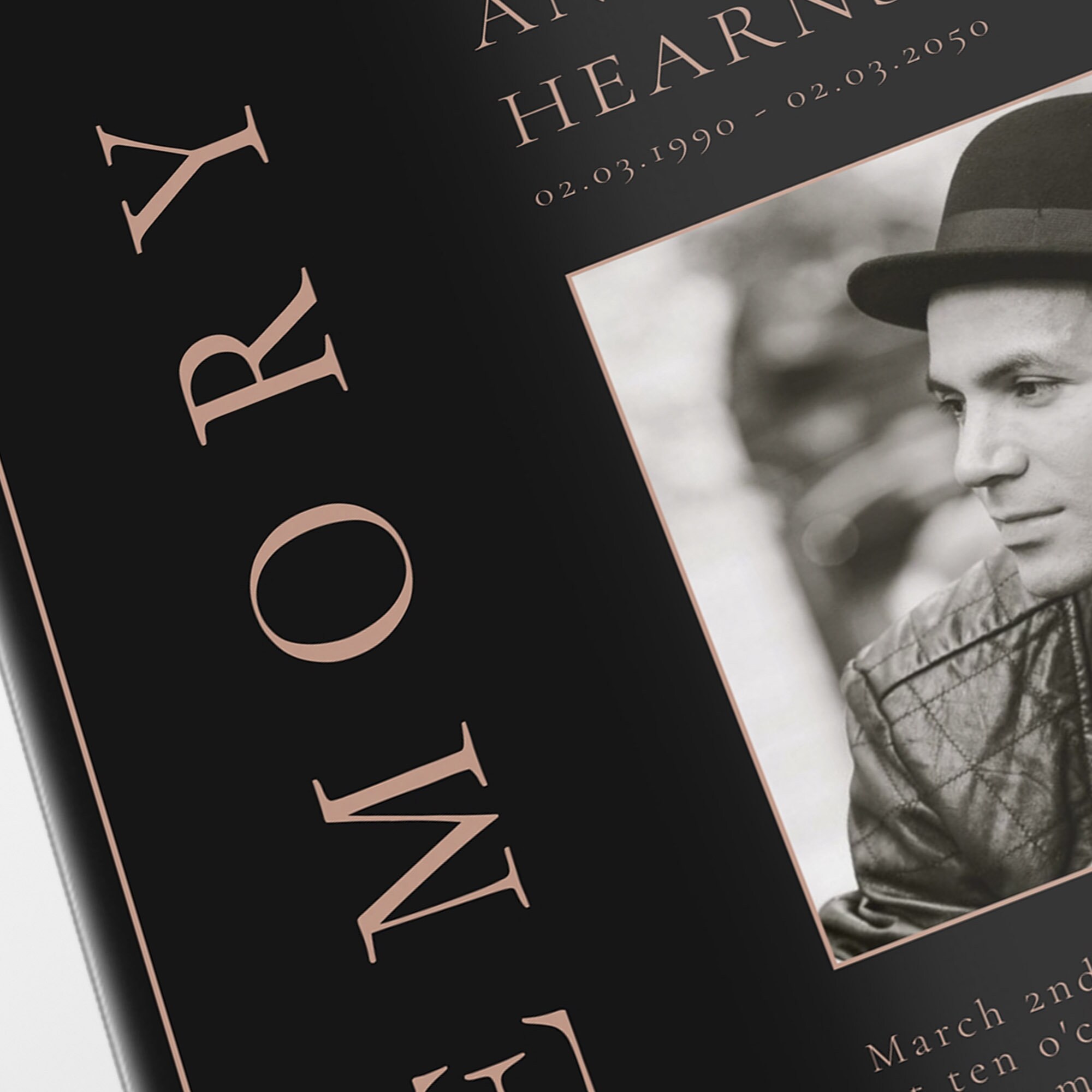 Editable Funeral Program Template Memorial Service Template | Etsy